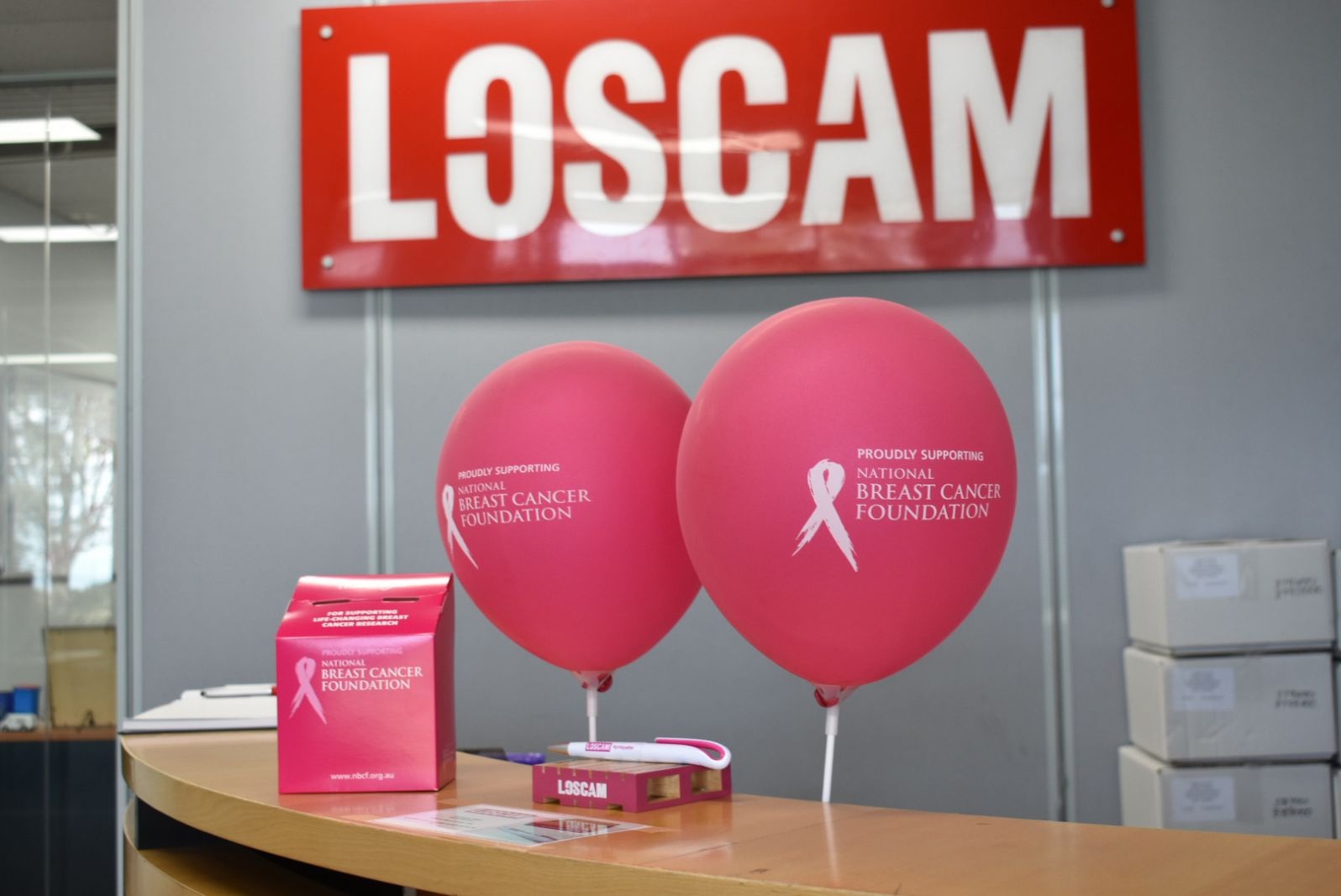 Loscam's Pink Pallet Campaign 2017 for ANZ Breast Cancer Foundation